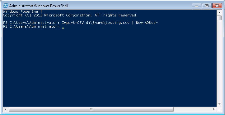 Active Directory User Management using Windows PowerShell
