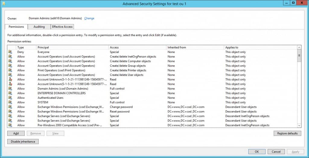 Protecting Your Active Directory Permissions