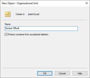 What is an Organizational Unit (OU) in Active Directory?
