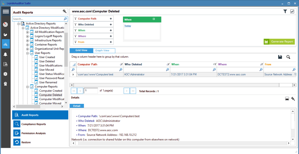 How to Track User and Computer Accounts Deletion in Active Directory