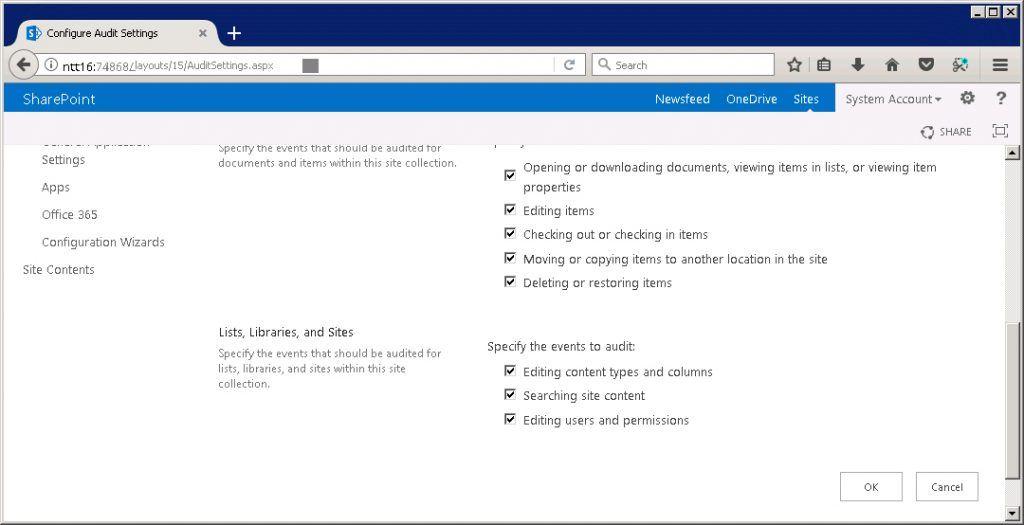 How To Audit Permission Changes In SharePoint 2013