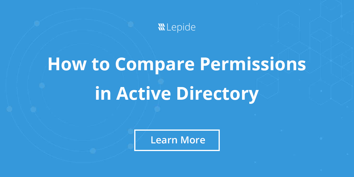 How To Compare Permissions In Active Directory 9456