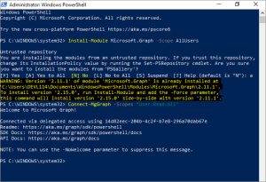 Get-Mguser (MS Graph) PowerShell to Get & Export Azure AD Users to CSV