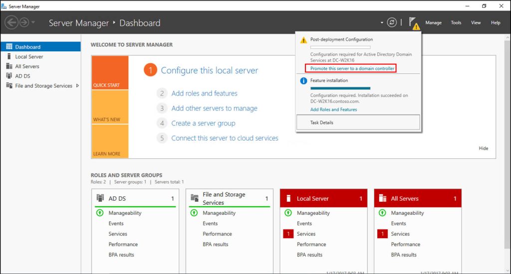 How to Setup a Domain Controller on Windows Server
