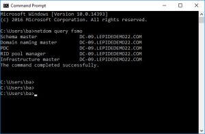 How to Transfer FSMO Roles using PowerShell and ADUC