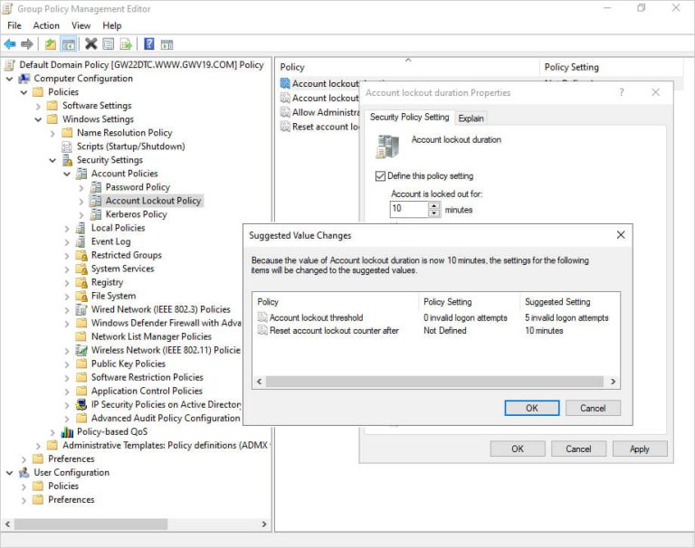 How to Change Account Lockout Policy in Active Directory