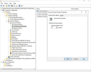 How to Change Account Lockout Policy in Active Directory