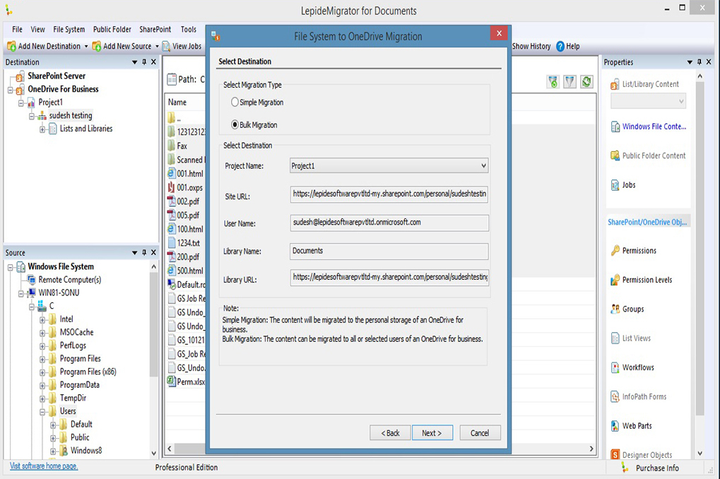 File Server to SharePoint and OneDrive Migration with LepideMigrator ...