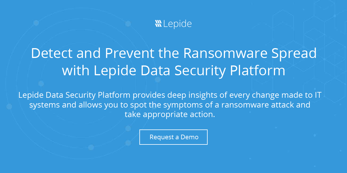 Ransomware Detection and Prevention with Lepide Data Security Platform