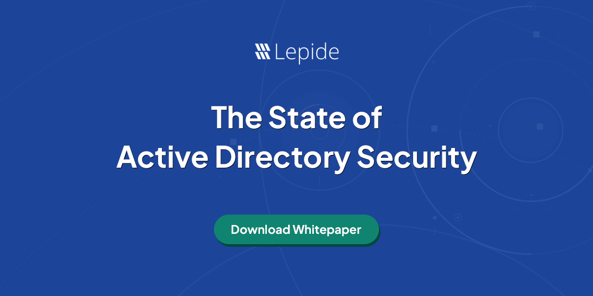 Whitepaper The State Of Active Directory Security