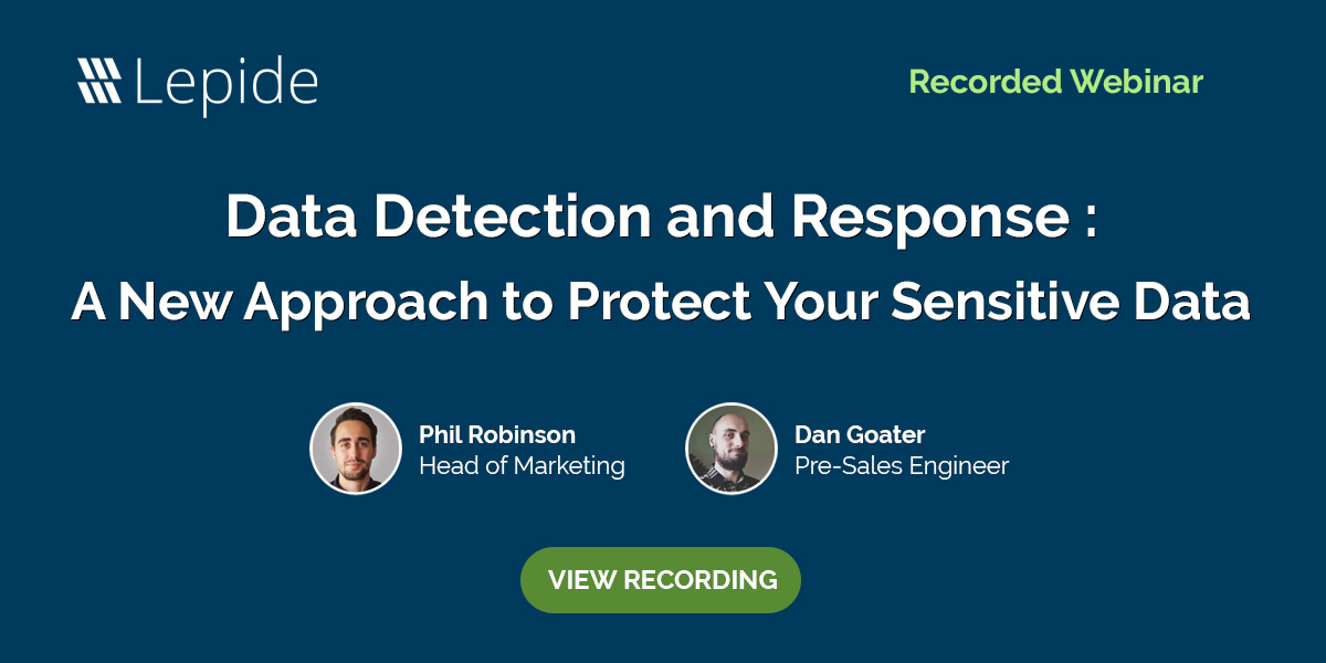 Webinar - A New Approach to Protect Your Sensitive Data